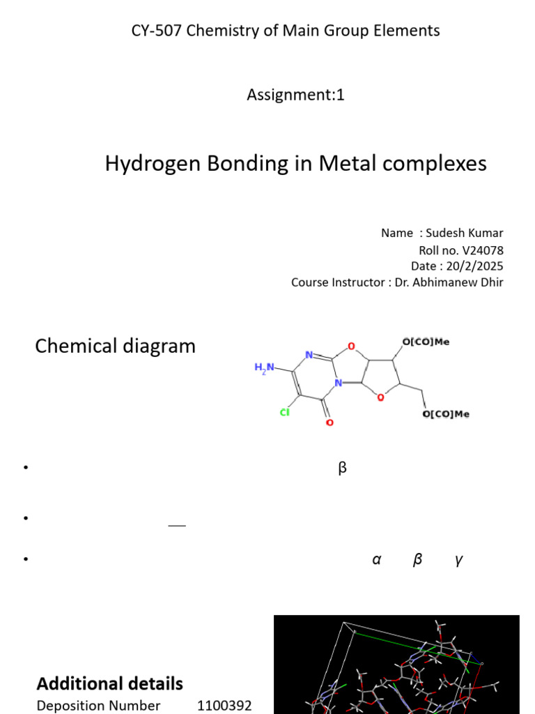 Assignment of Inorganic Chemistry | PDF