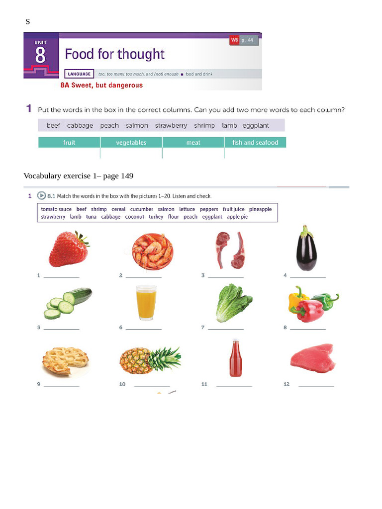 U8A food for thought | PDF