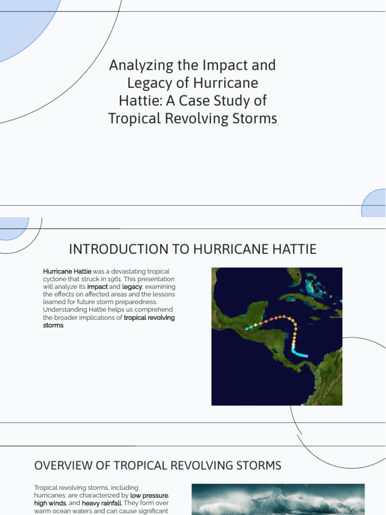 Slidesgo Analyzing The Impact and Legacy of Hurricane Hattie A Case ...
