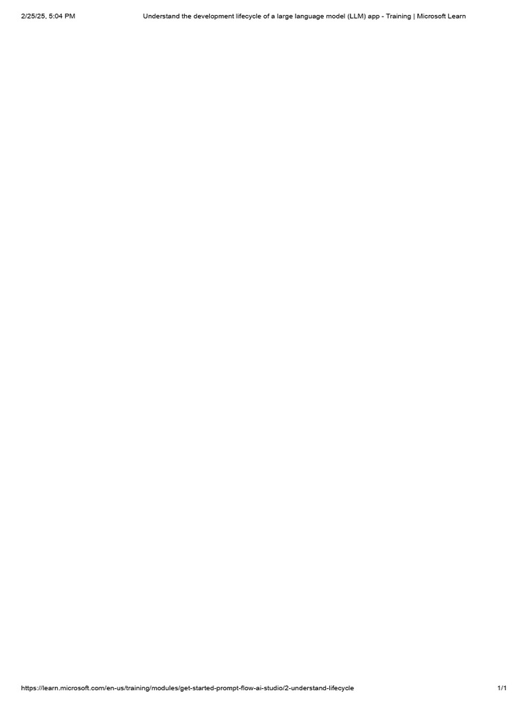 Understand The Development Lifecycle of A Large Language Model (LLM ...