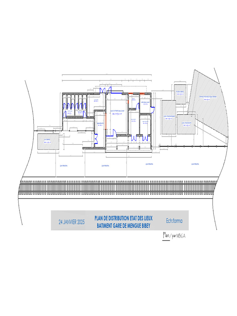 Plan de distribution gare Mengue Bibey | PDF