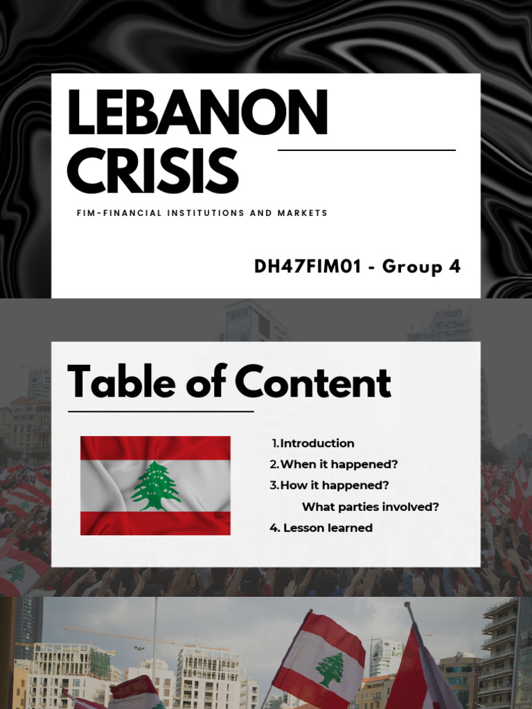 Lebanon Economic Crisis Overview | PDF | Lebanon | Banks