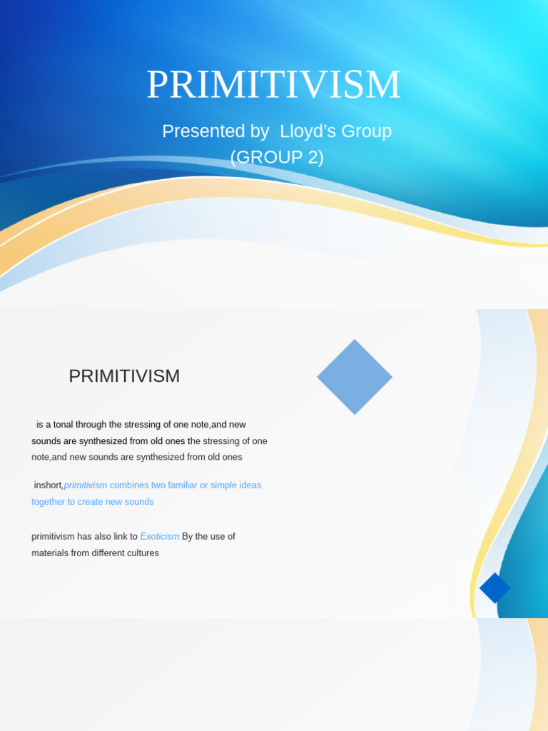Primitivism 1 | PDF