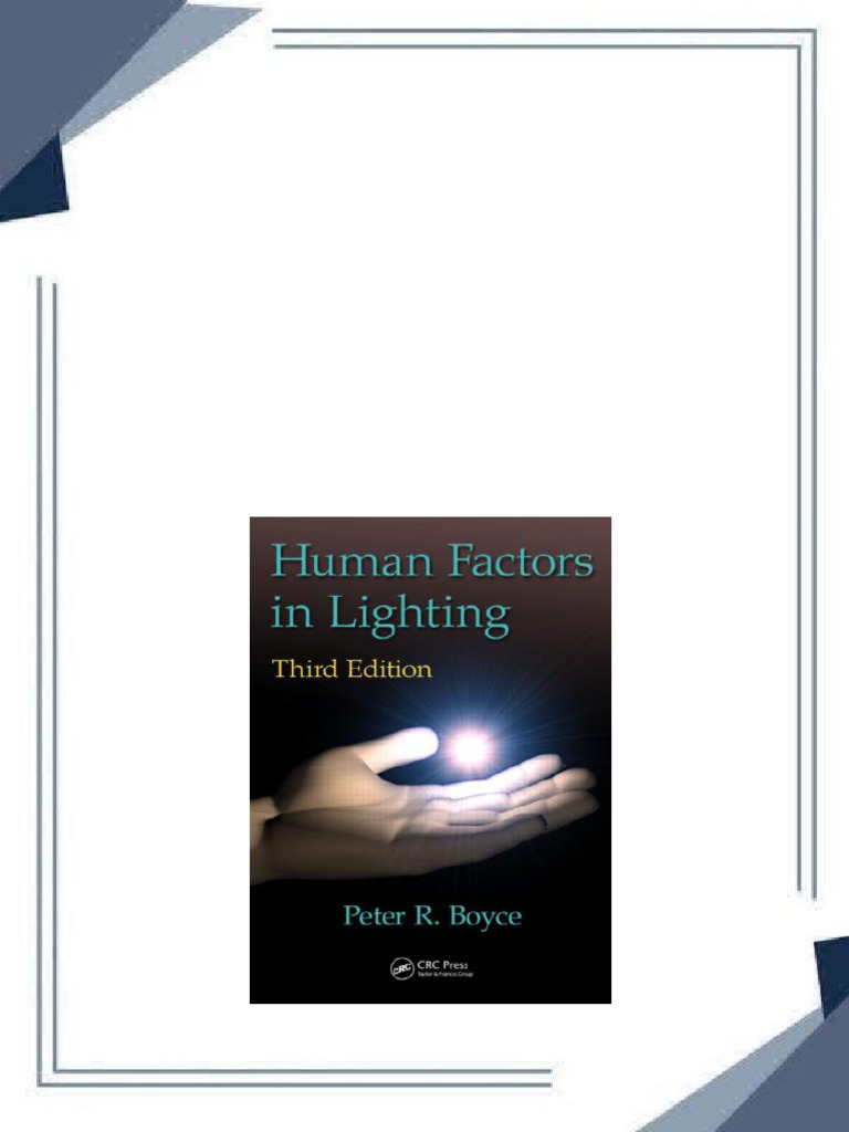 Full Human Factors in Lighting Third Edition Peter Robert Boyce PDF All ...