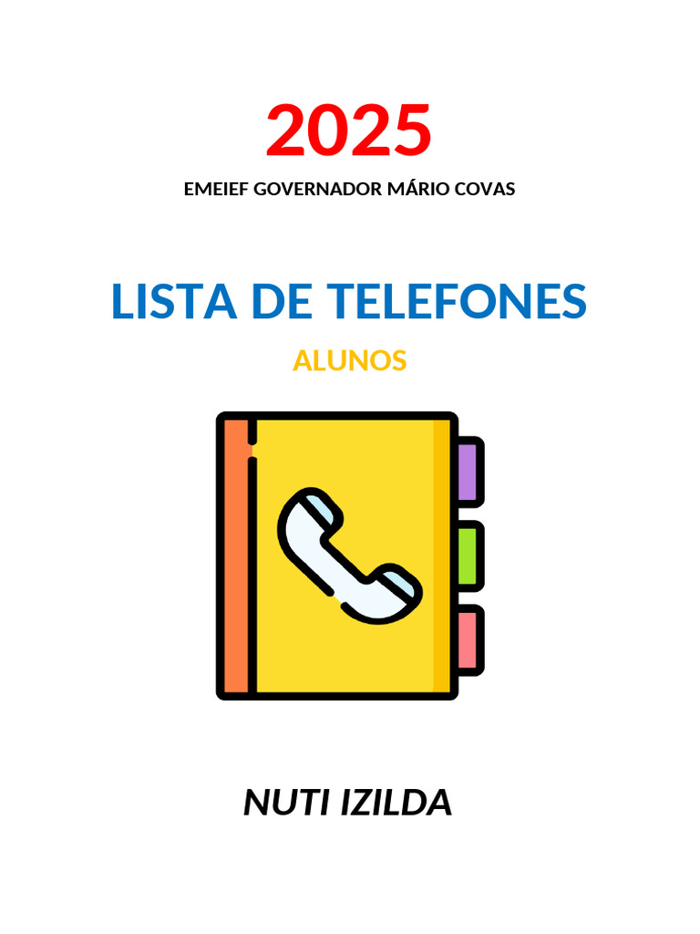 Lista de Telefones: Nuti Izilda | PDF