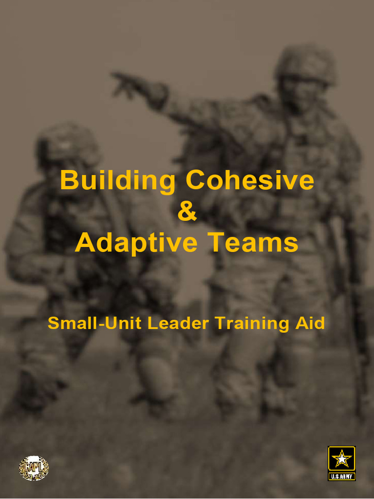 Building Cohesive Small-Unit Teams | PDF | Group Cohesiveness | Information