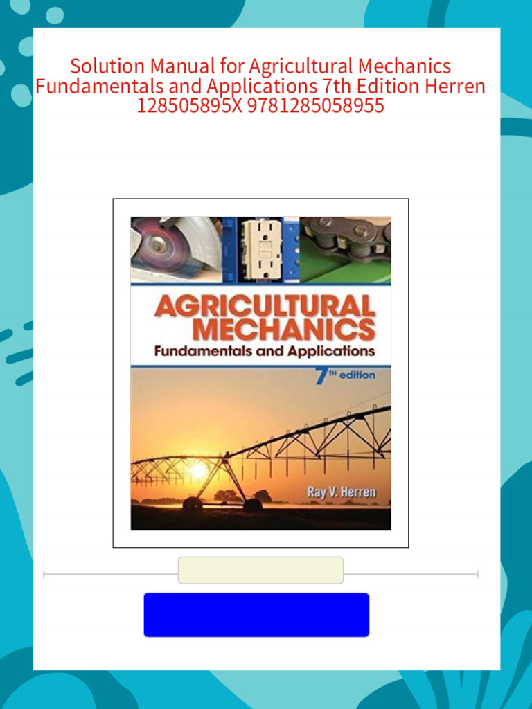 Get Solution Manual For Agricultural Mechanics Fundamentals and ...
