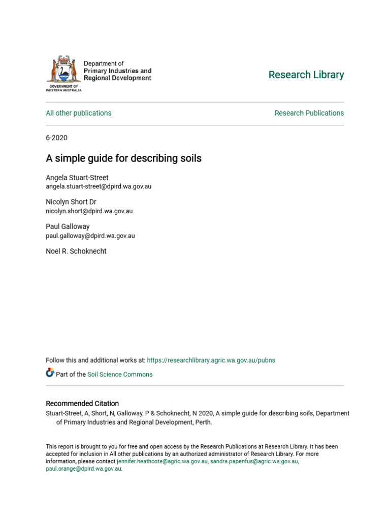 Simple Soil Description Guide | PDF | Ph | Sodium Chloride