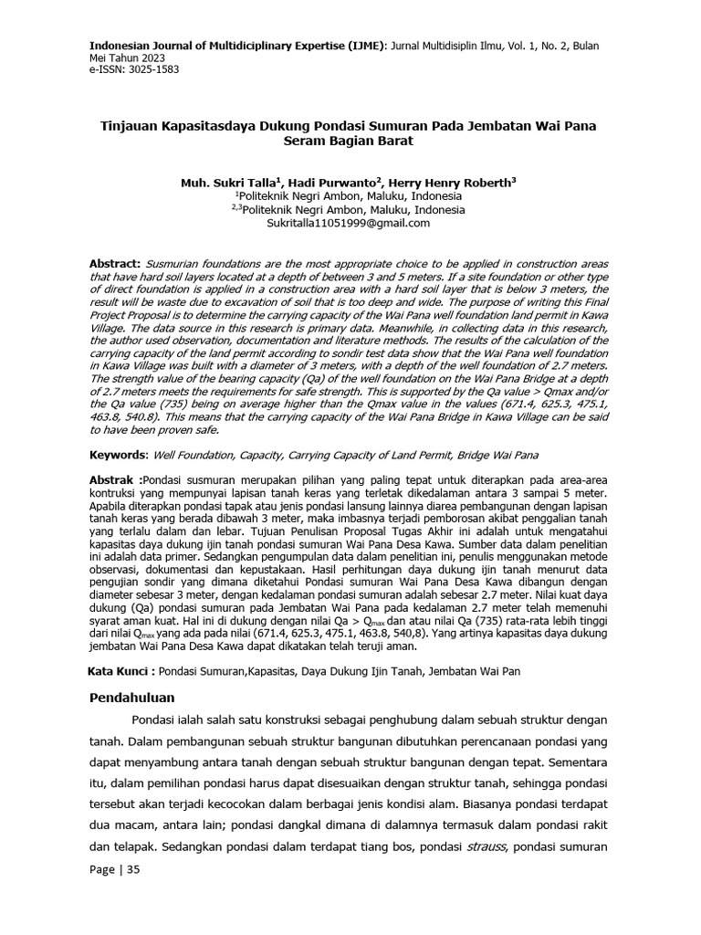 Analisis DDP Sumuran JBT | PDF