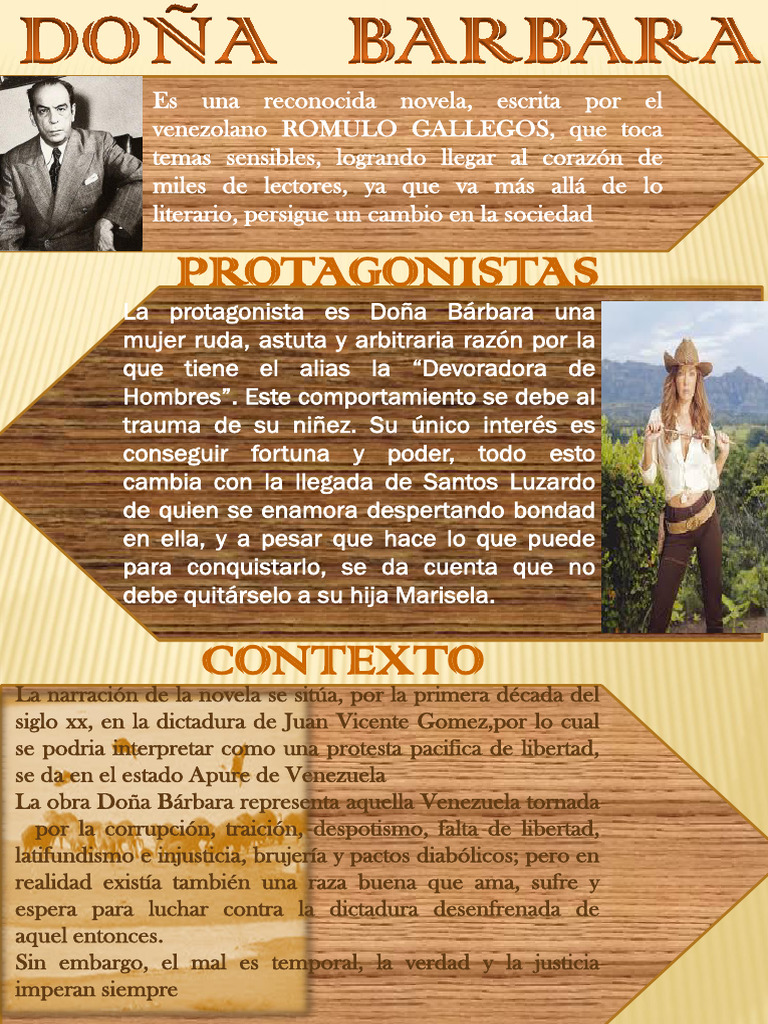 Doña Bárbara: Novela de Rómulo Gallegos | PDF