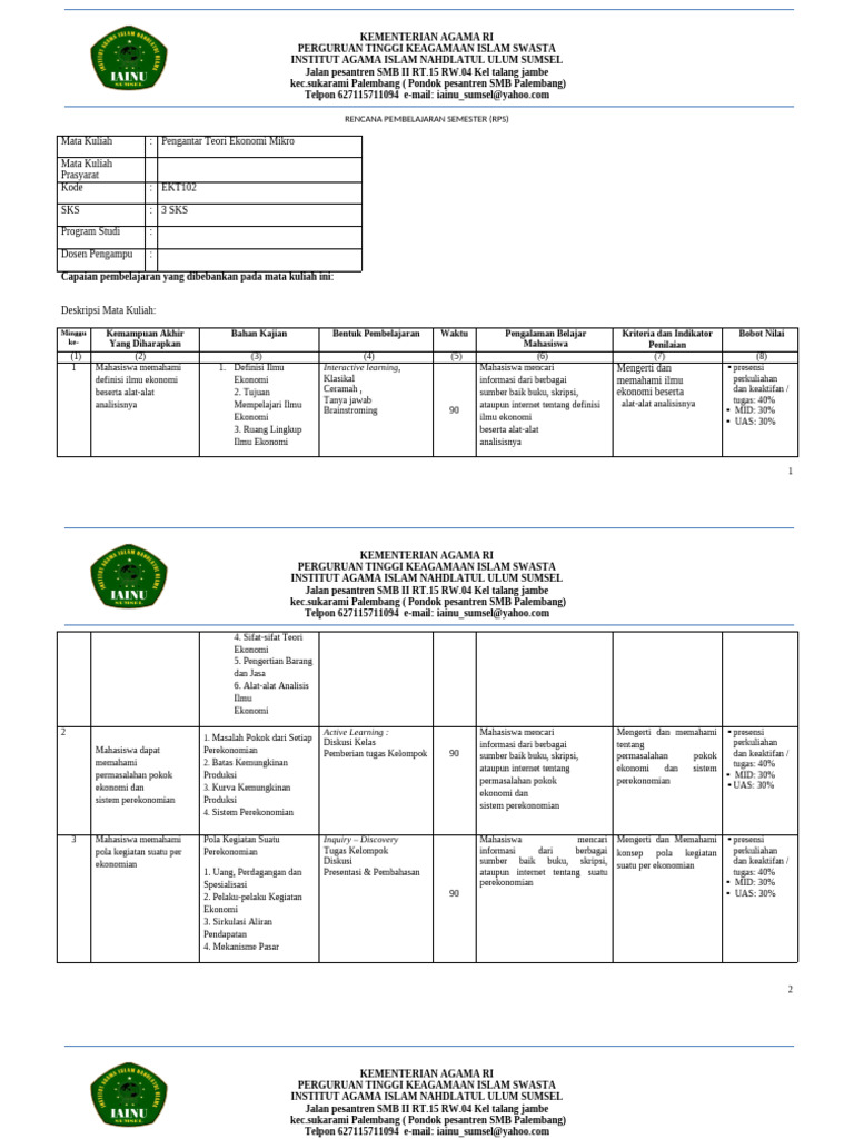 Pengantar Teori Ekonomi Mikro | PDF