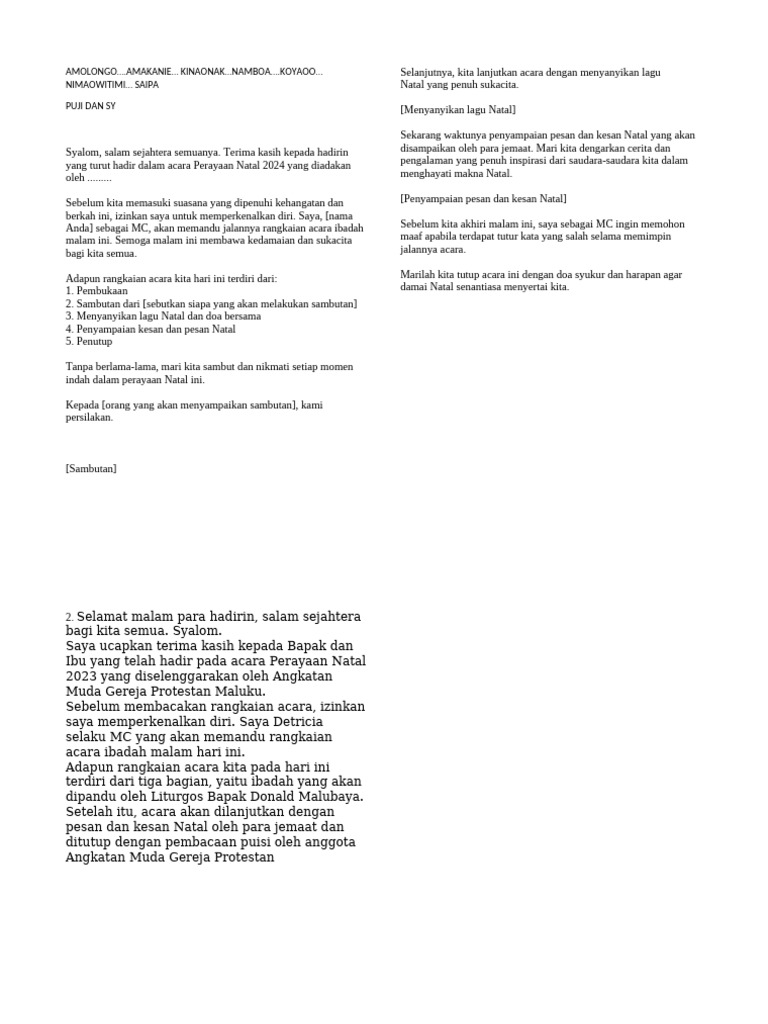 Amolongo .Amakanie Kinaonak Namboa .Koyaoo Nimaowitimi Saipa Puji Dan ...