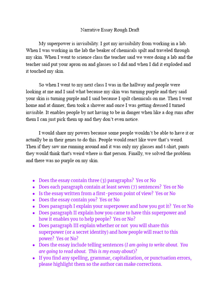 Invisibility: A Narrative Essay Draft | PDF