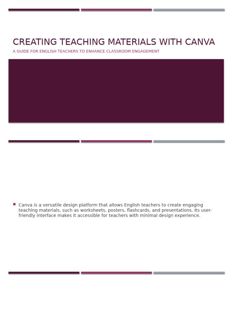 Canva for Creating Engaging Teaching Materials | PDF | Lesson Plan ...