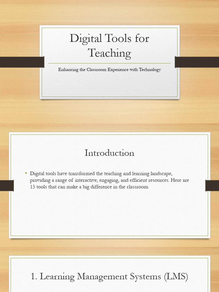 Digital Tools For Teaching | PDF | Augmented Reality | Teachers