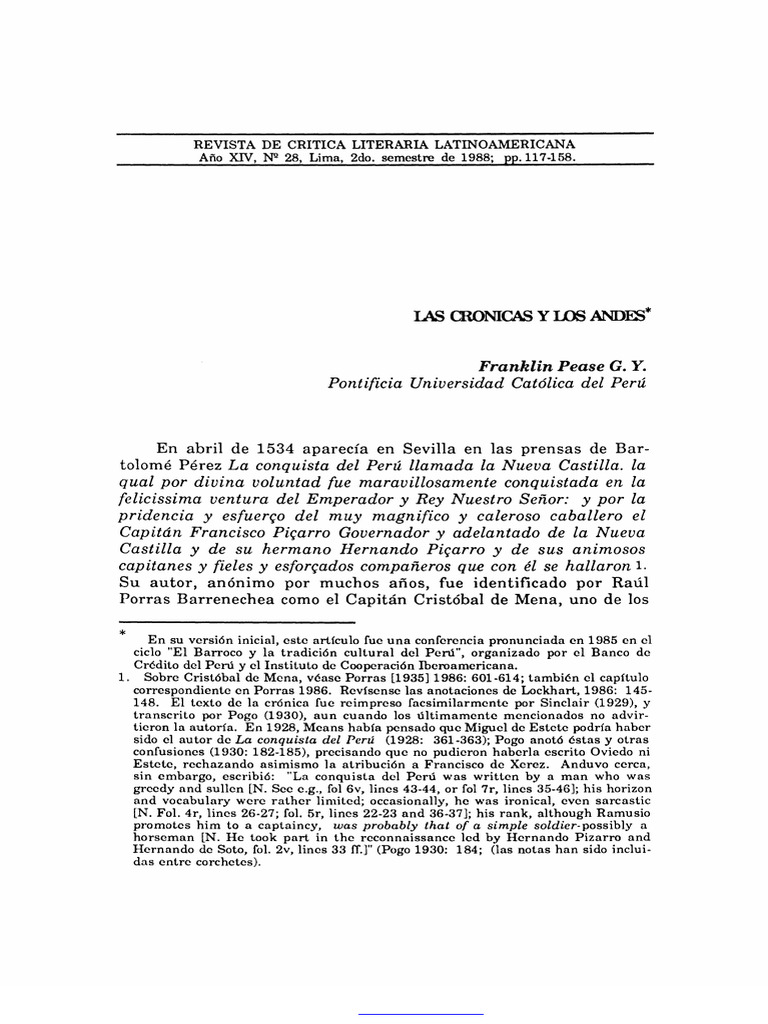 2-. Pease. Las-cronicas-y-los-Andes-Franklin-Pease-pdf | PDF | Imperio Inca