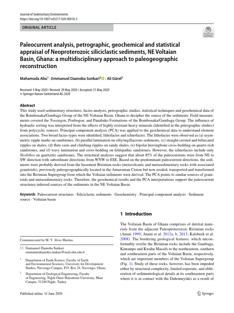 Paleocurrent_analysis_petrographic_geoch | PDF | Sedimentary Rock | Rock (Geology)