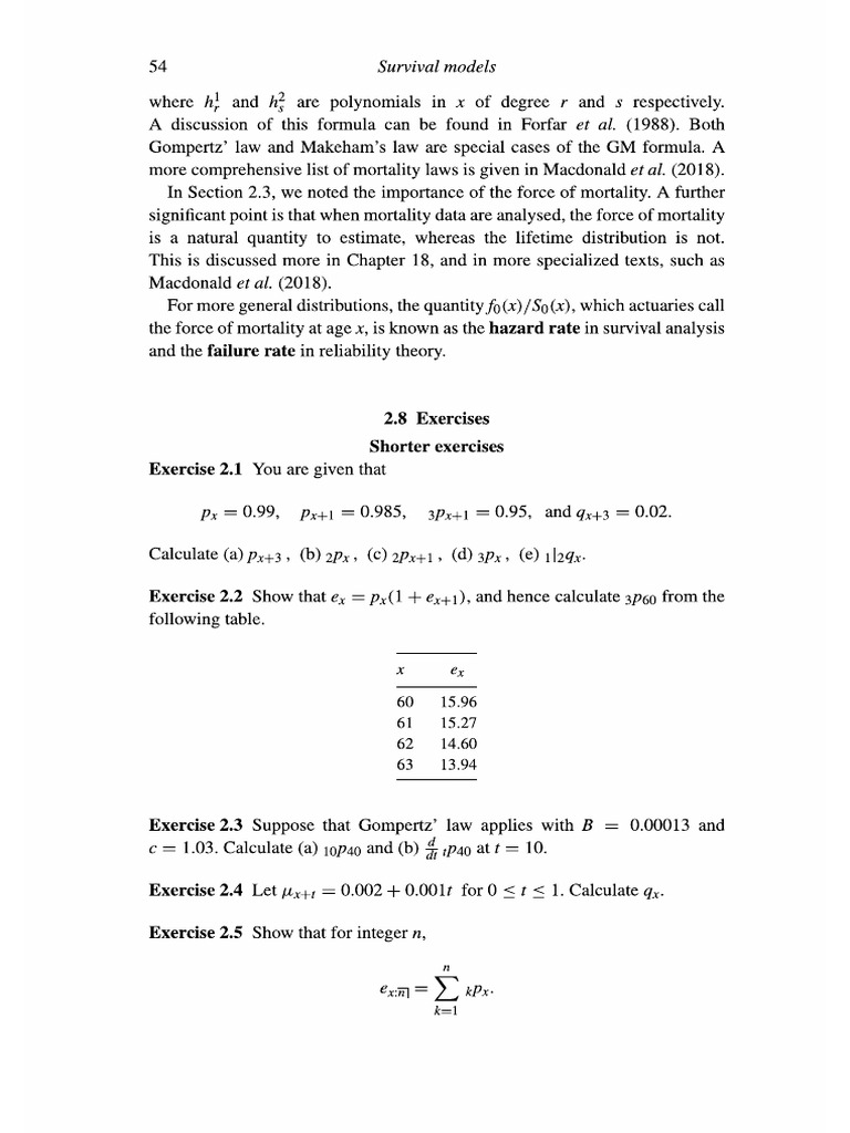 Chapter 2 Exercise | PDF