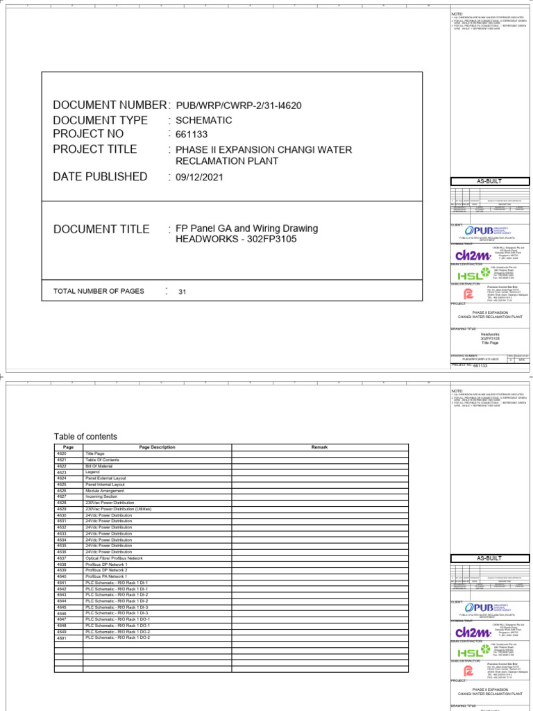 C22B PUB-WRP-CWRP-2-31-I4620 To I4891 - AsBuilt R0 | PDF | Electricity ...