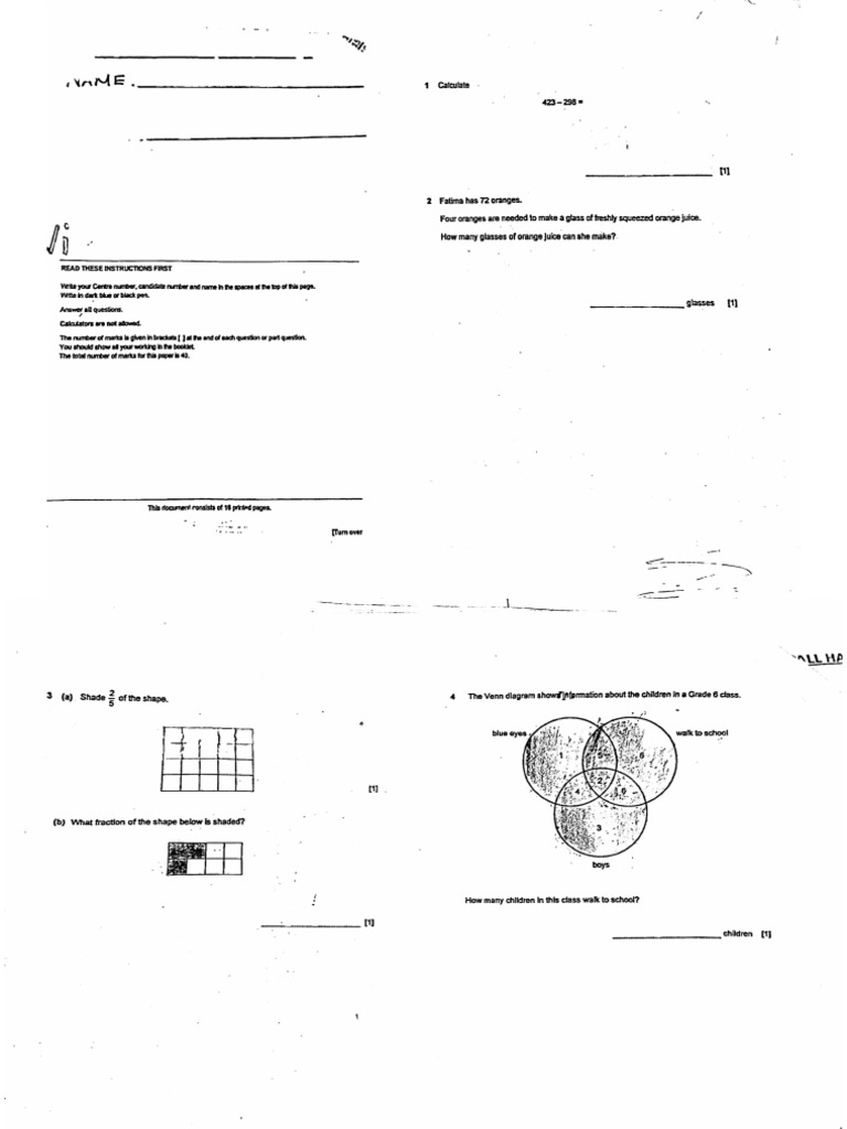 Maths 6 | PDF