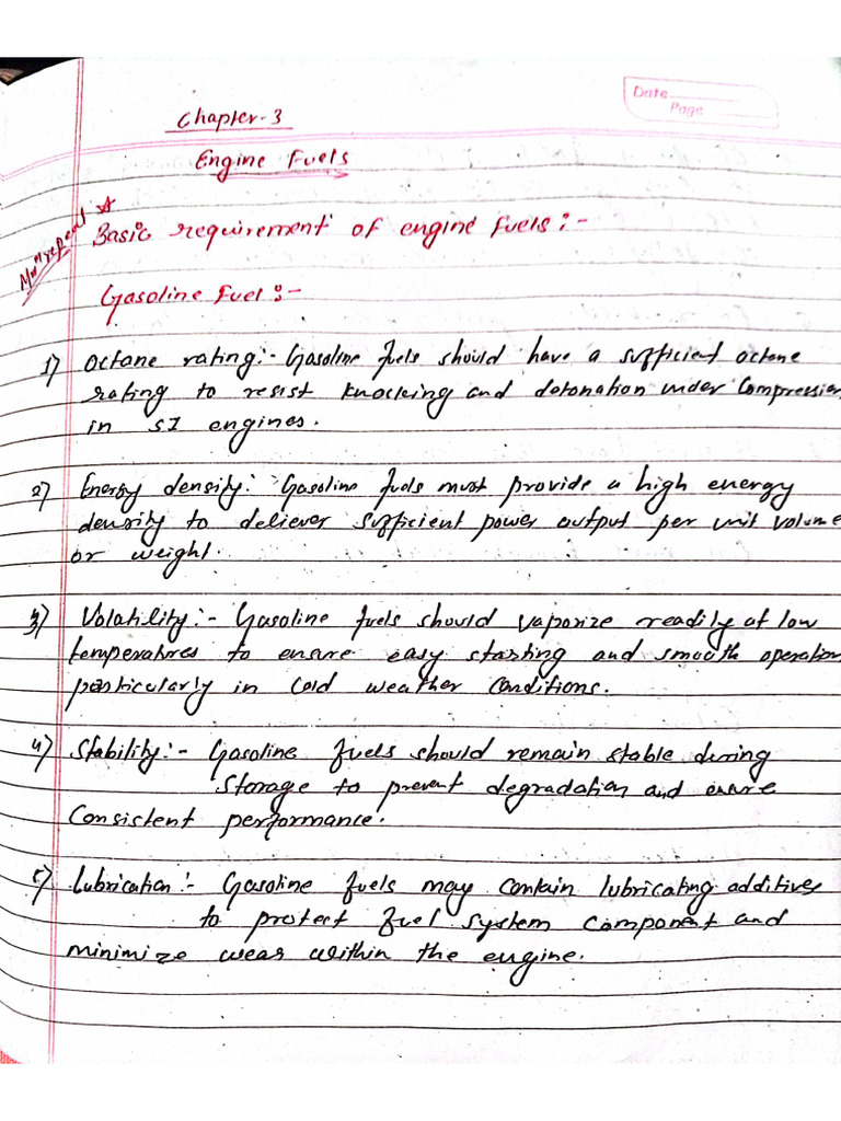 Chapter 3 Fuel | PDF