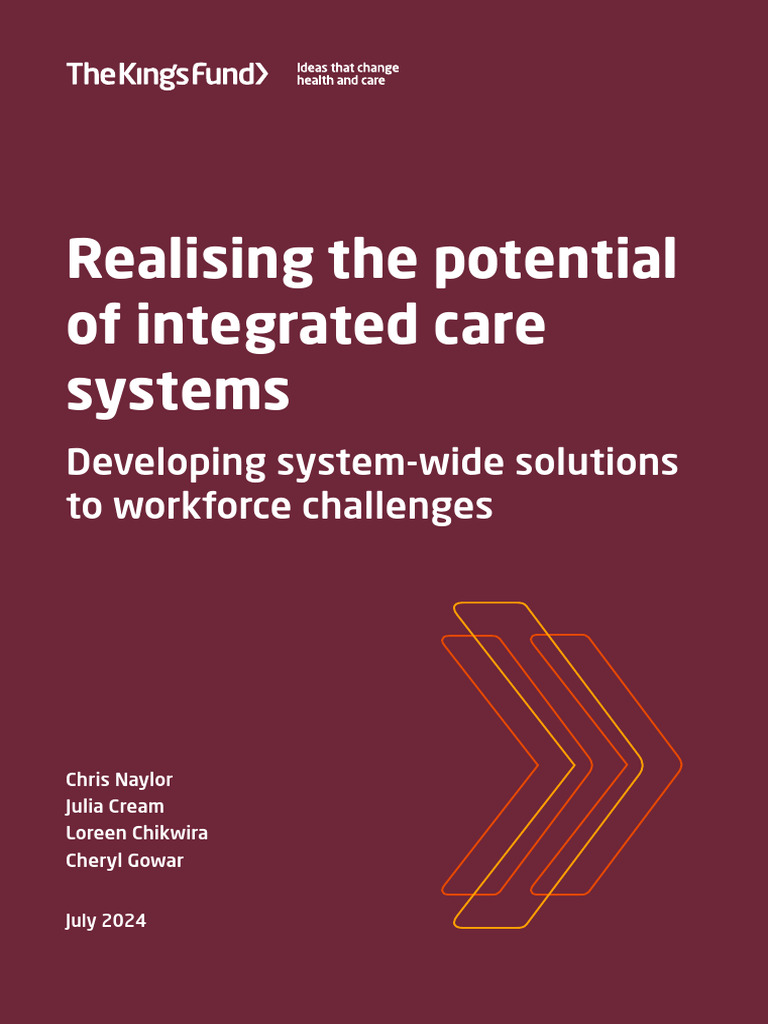 Realising The Potential of Integrated Care System 1737633619 | PDF ...