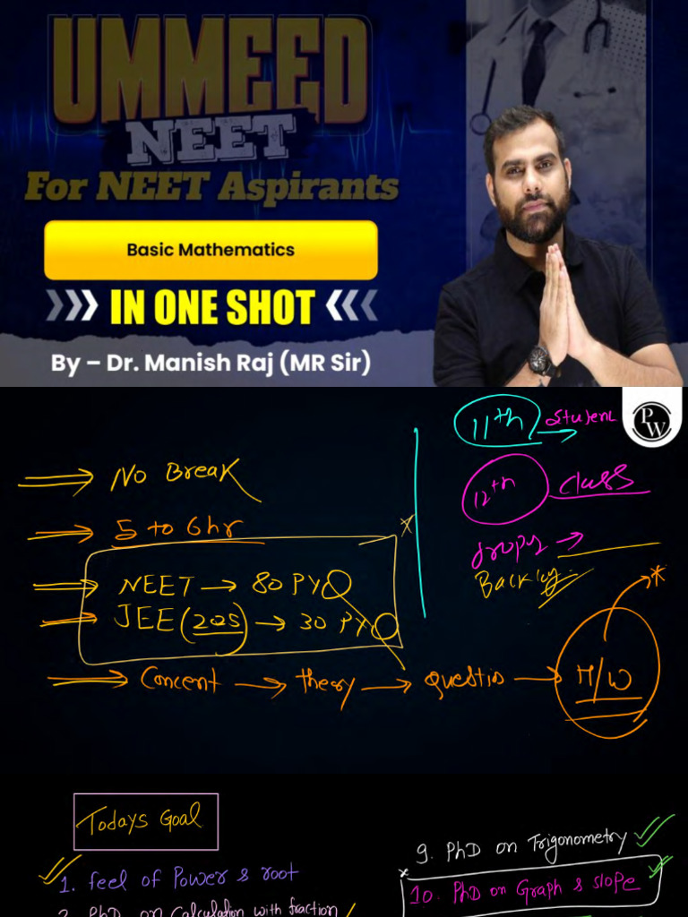 Basic Maths (MR - Sir) Class Notes | PDF