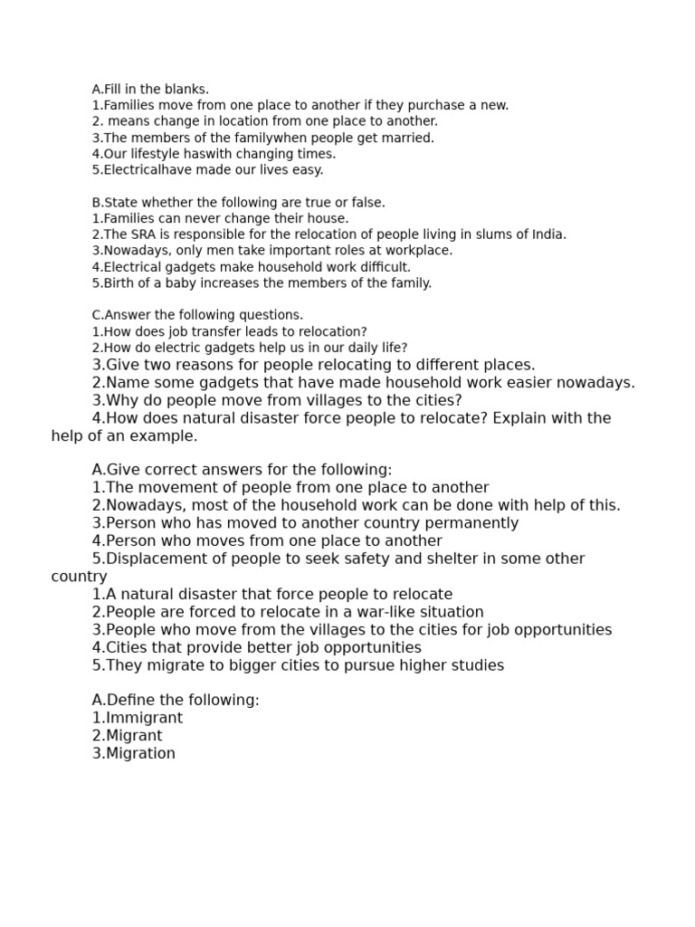Relocation and Migration Concepts | PDF