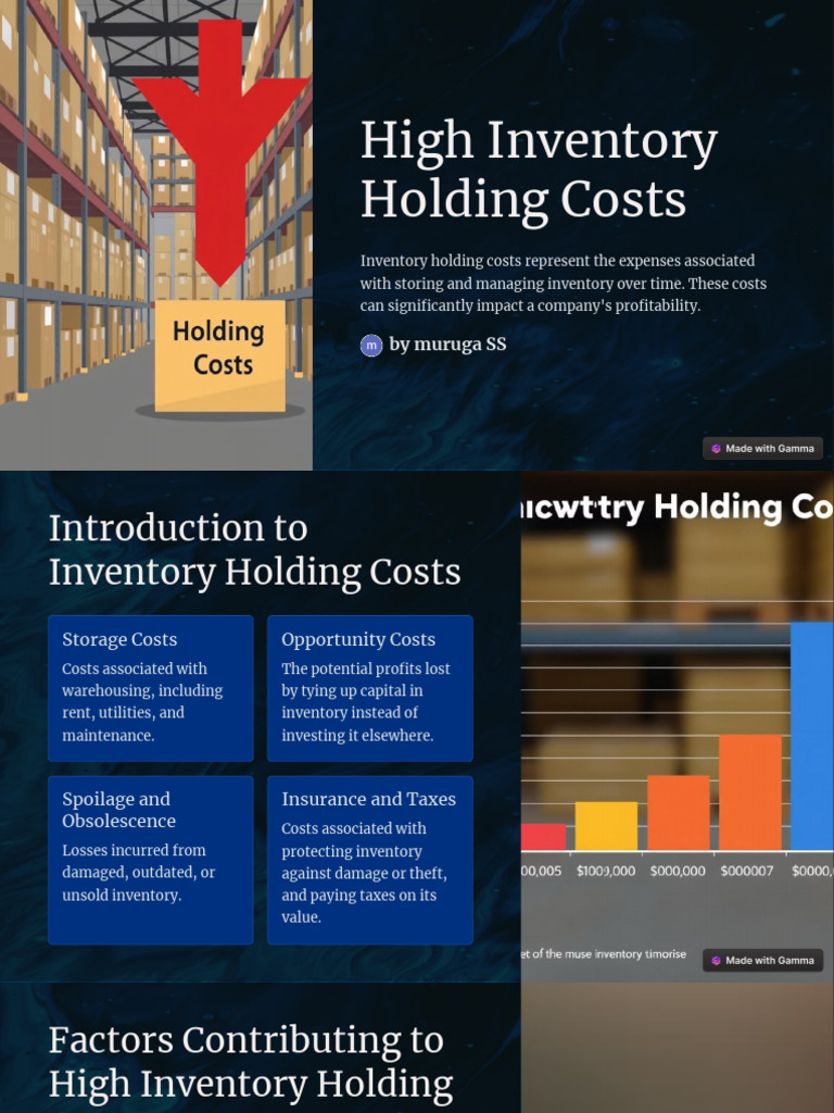 High Inventory Holding Costs | PDF | Inventory | Warehouse