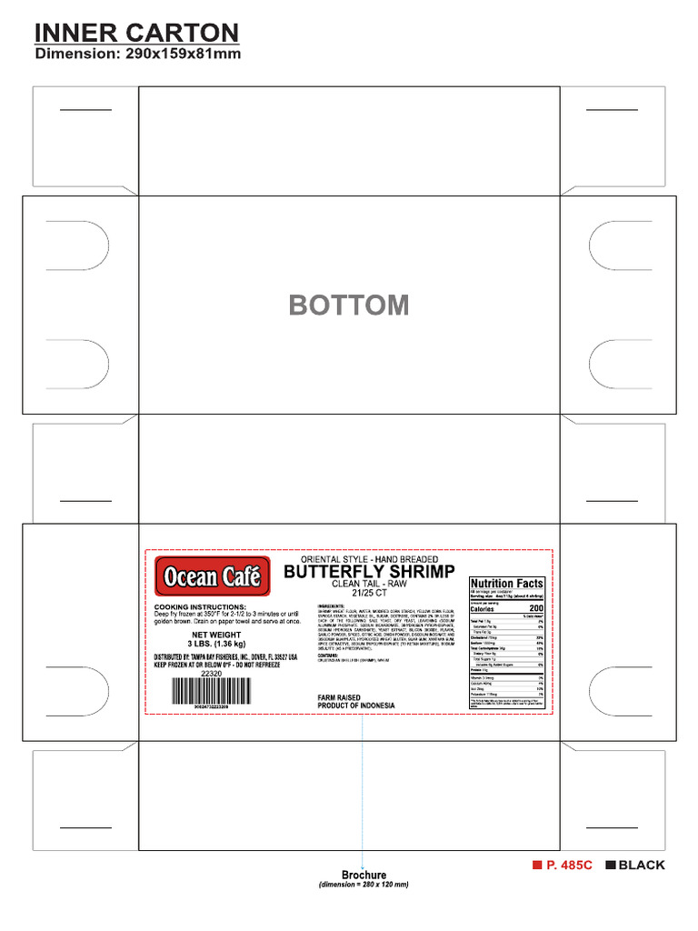 Ocean Cafe 22320 Inner Carton - Label | PDF