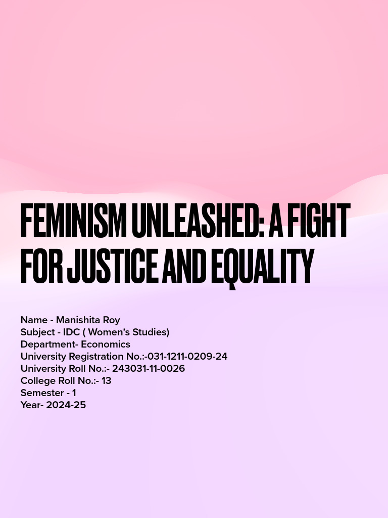 Women studies | PDF | Feminism | Gender Studies