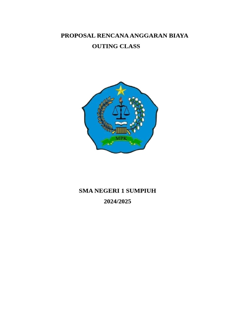 Proposal Rencana Anggaran Outing Class Revisi | PDF