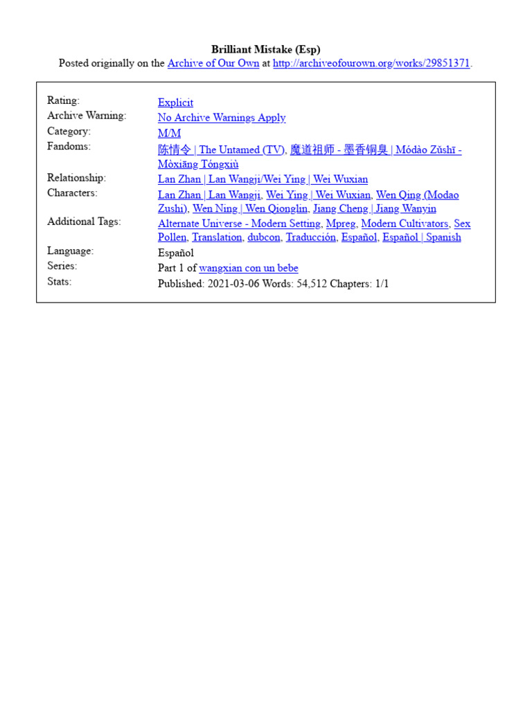 Brilliant Mistake | PDF