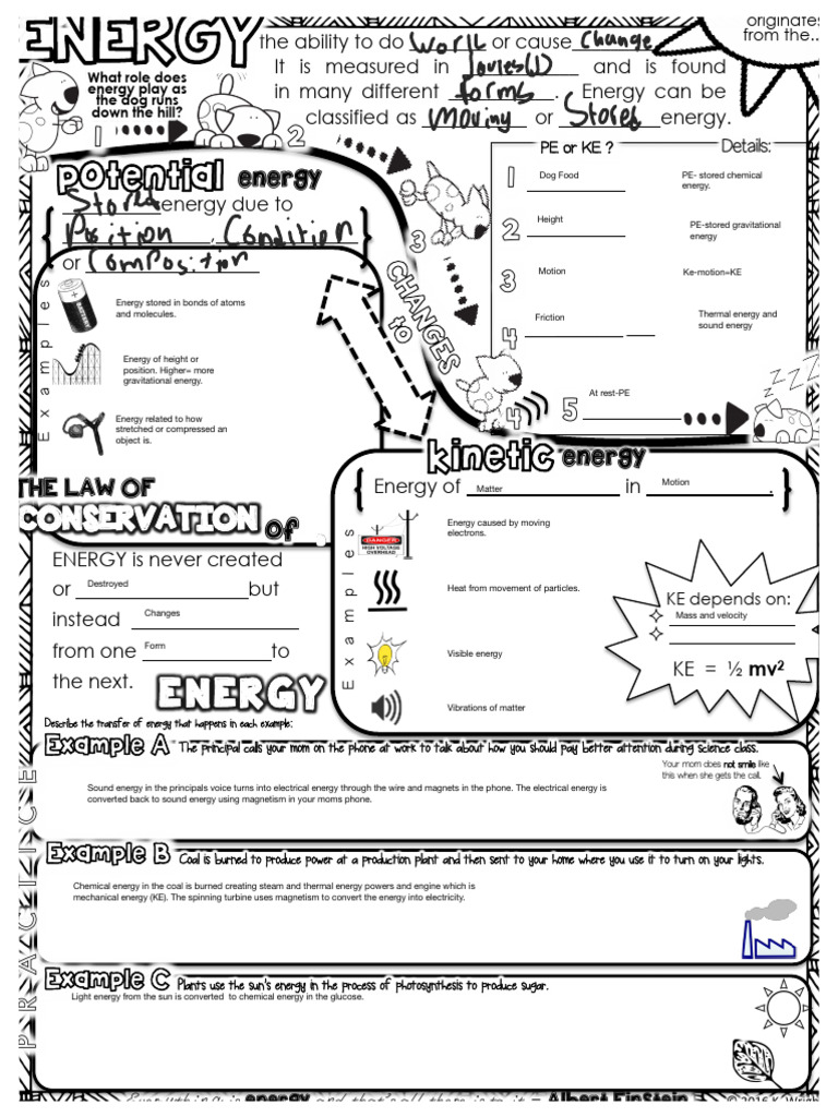 Types of Energy Doodle Notes | PDF | Physical Phenomena | Physics