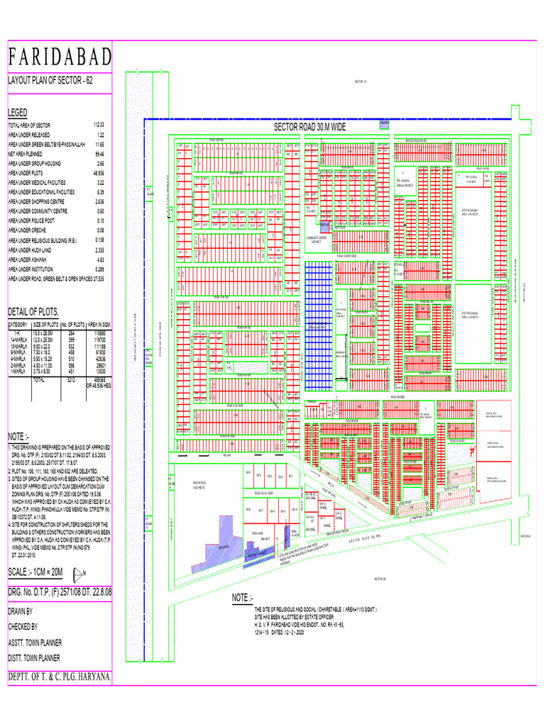 Sector 62 Layout Plan Overview | PDF