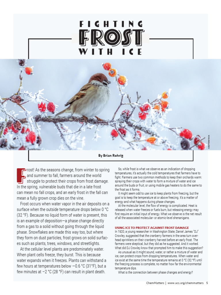 Fighting Frost With Ice | PDF | Frost | Intermolecular Force