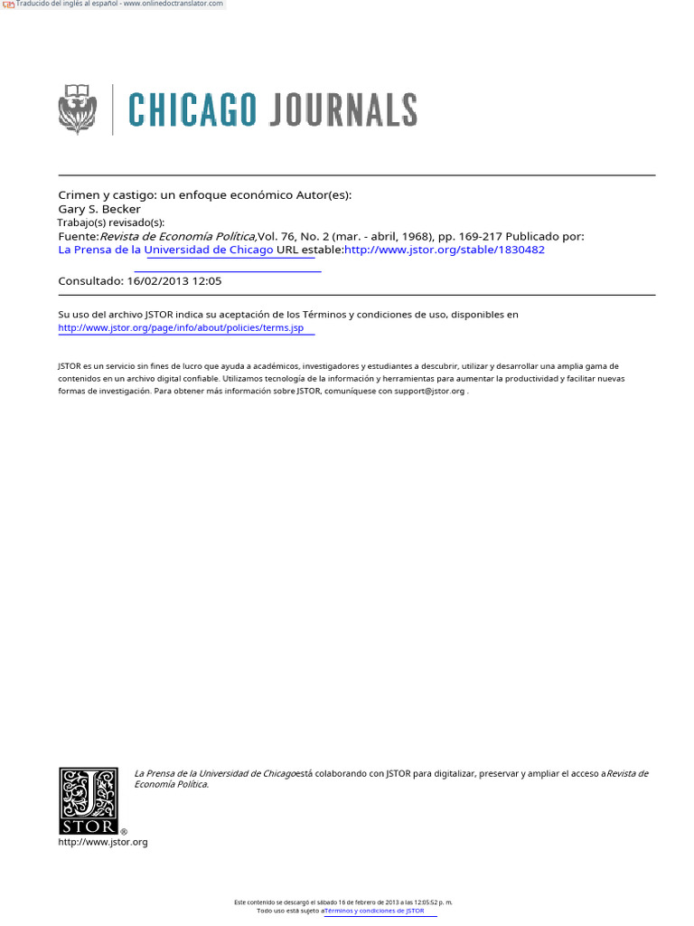Becker Crime and Punisment (1) (1) .En - Es | PDF