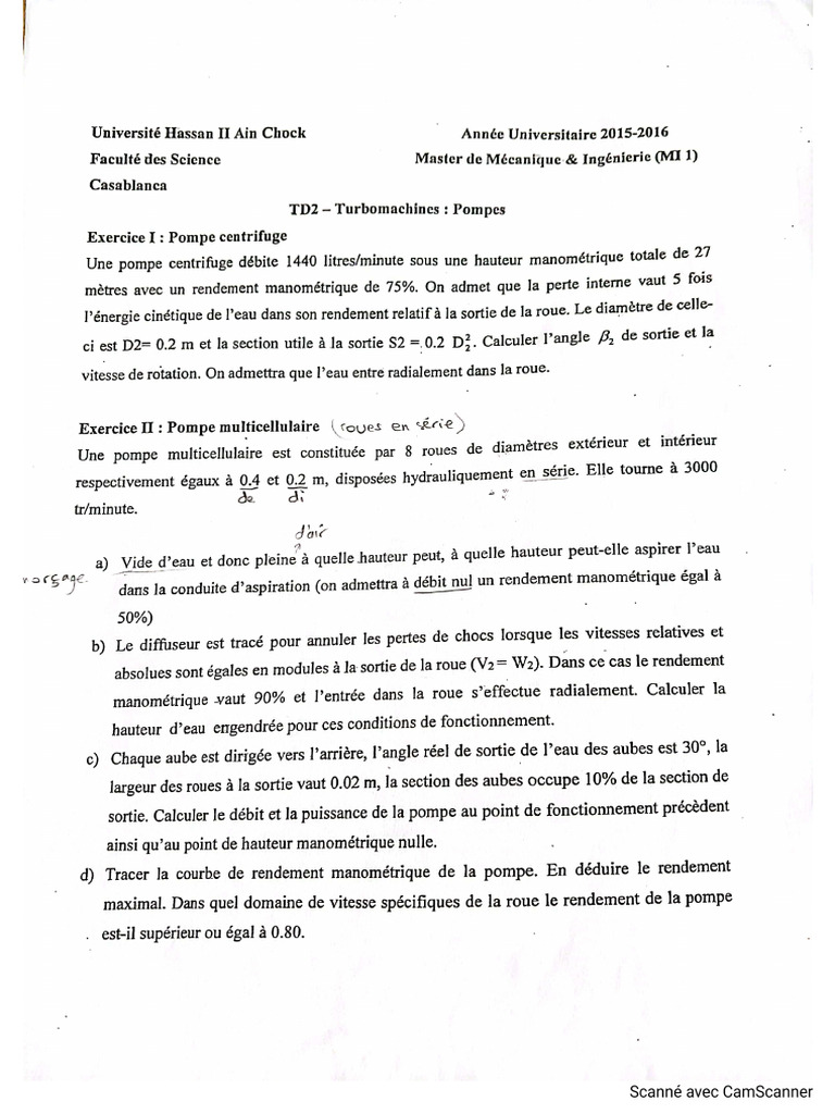 Td-Fluide Incompressible | PDF