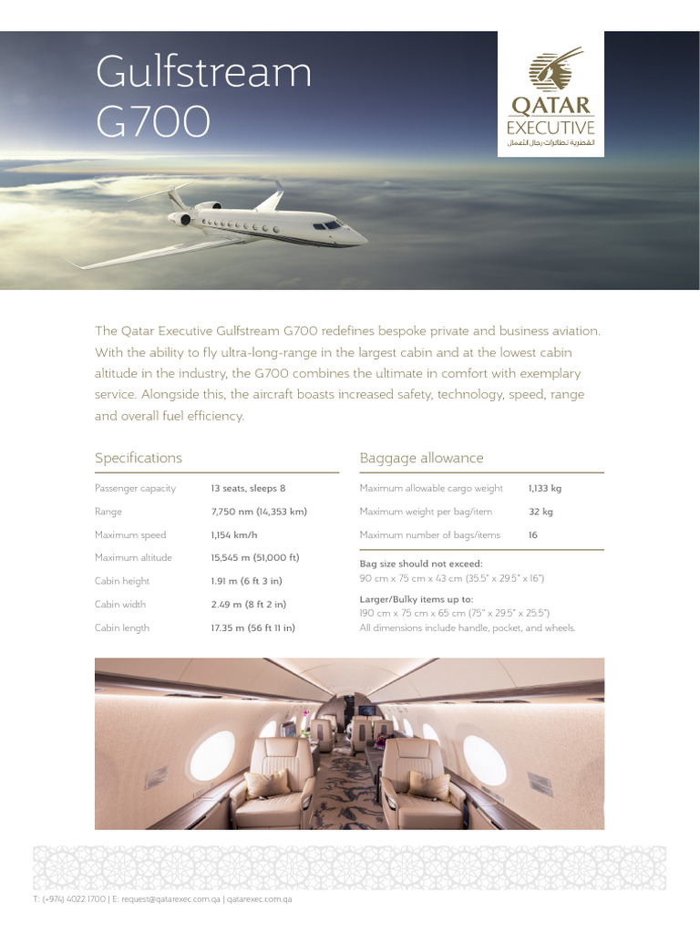 G700_FactSheet | PDF | Aviation | Aircraft
