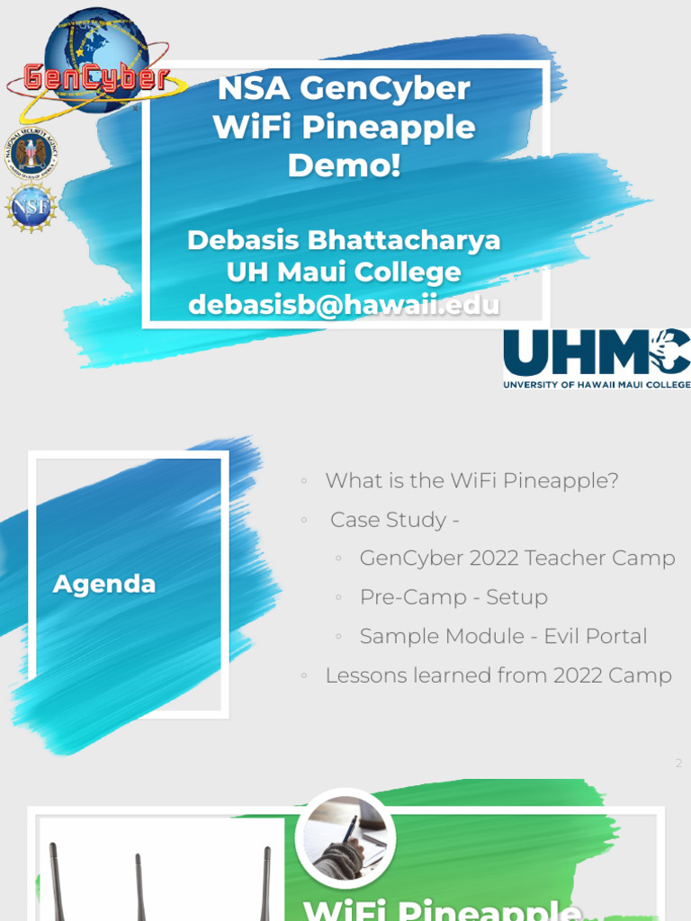 NSA-GenCyber-WiFi-Pineapple-Demo | PDF | Wi Fi | Computing