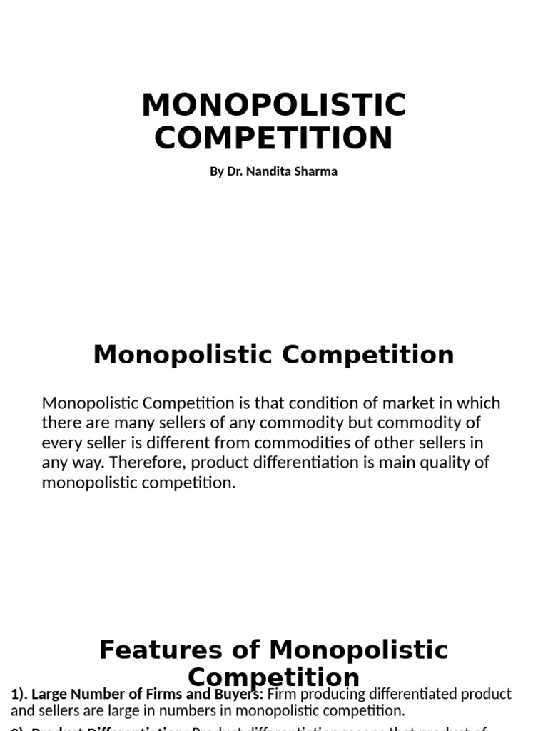 Understanding Monopolistic Competition | PDF | Monopoly | Economics Of ...