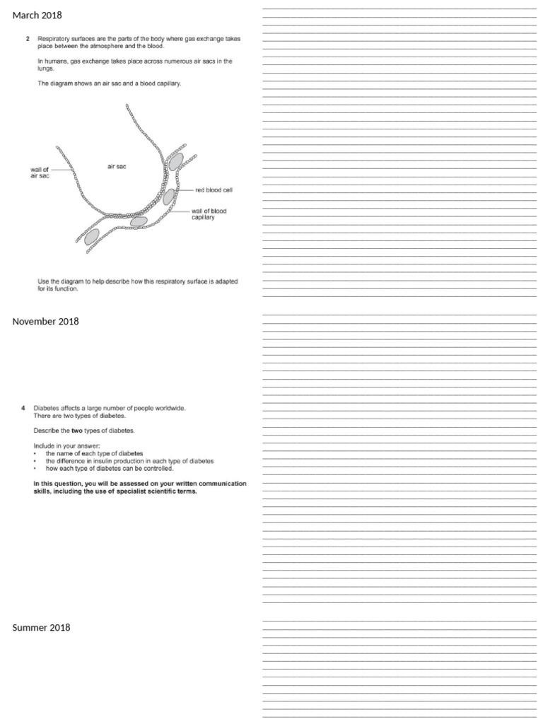 B1 6 Mark Questions | PDF