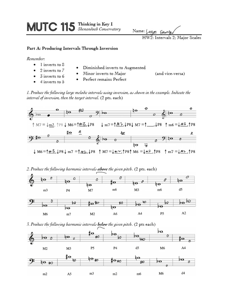 Music Theory: Intervals & Scales | PDF