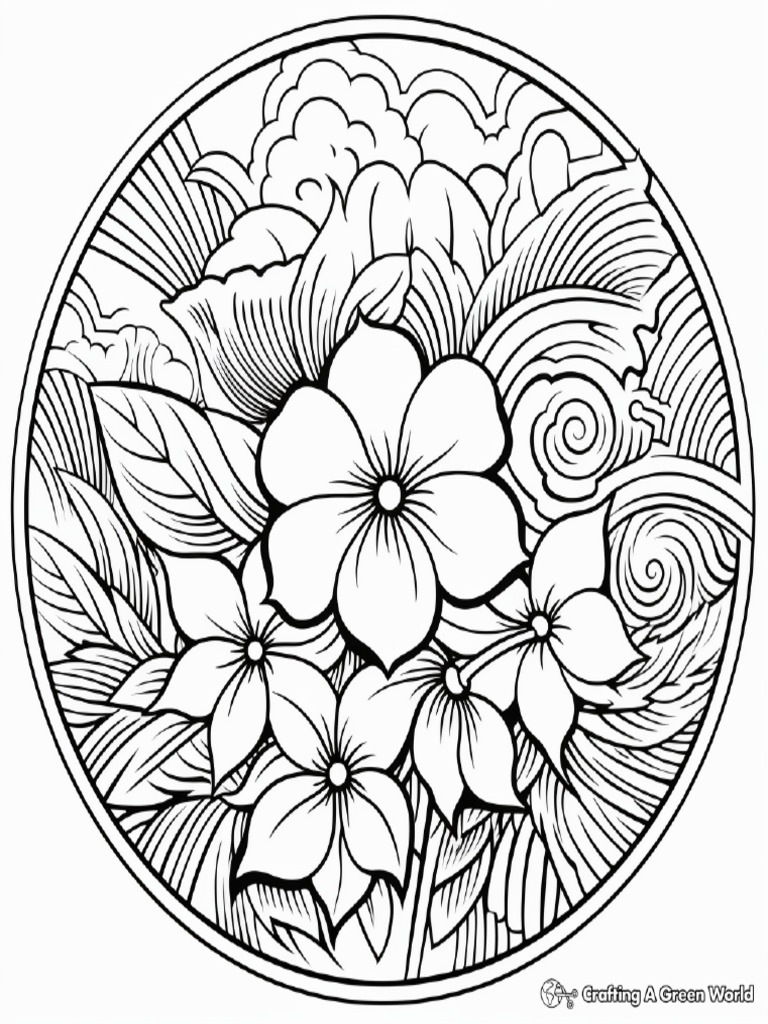 tropical-summer-mandala-coloring-page | PDF