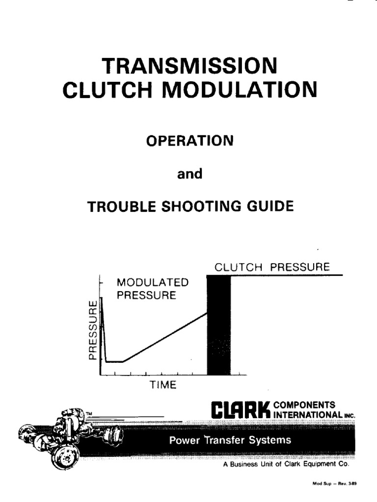 V40252 Clark Transmission Clutch Modulation | PDF