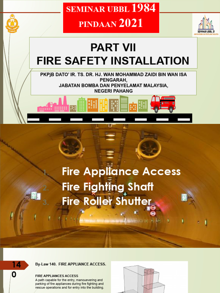 Fire Safety Installations: UBBL 1984 Amendments | PDF | Elevator | Stairs