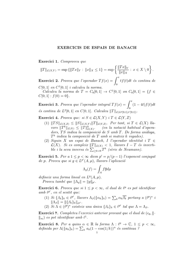 exercicis_Banach | PDF