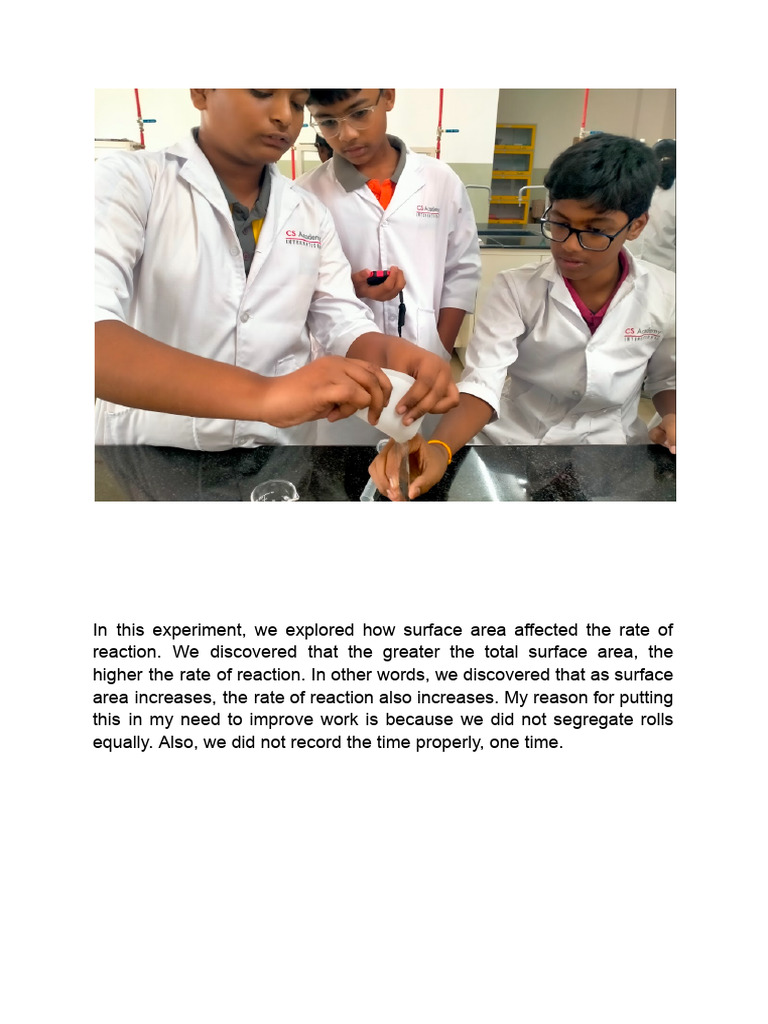 Chemistry - Need To Improve | PDF