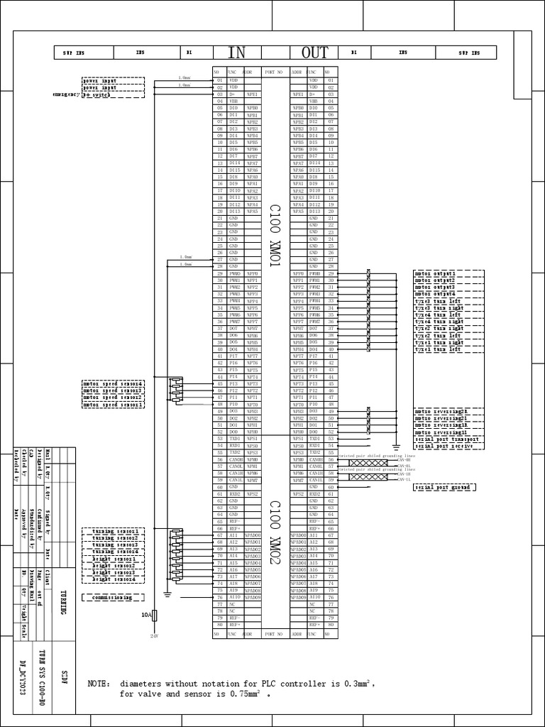 11 1 Steering&Drive Control Diagram DCY200 转向和驱动控制图B0 | PDF