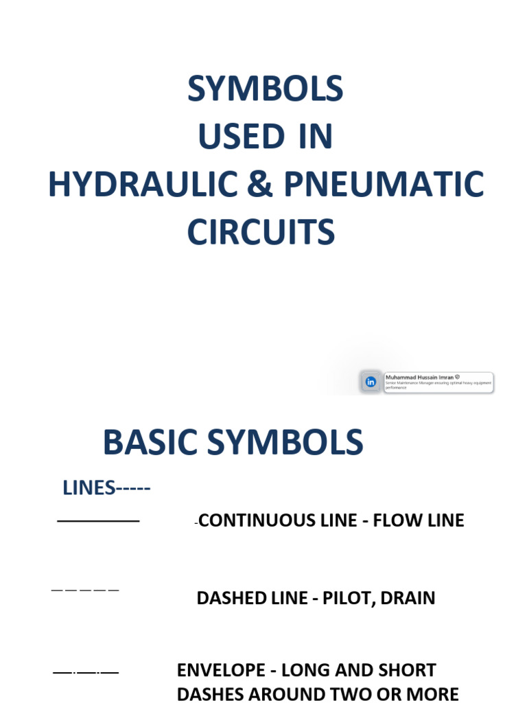 Hydraulic & Pneumatic Circuit Symbols | PDF | Valve | Actuator
